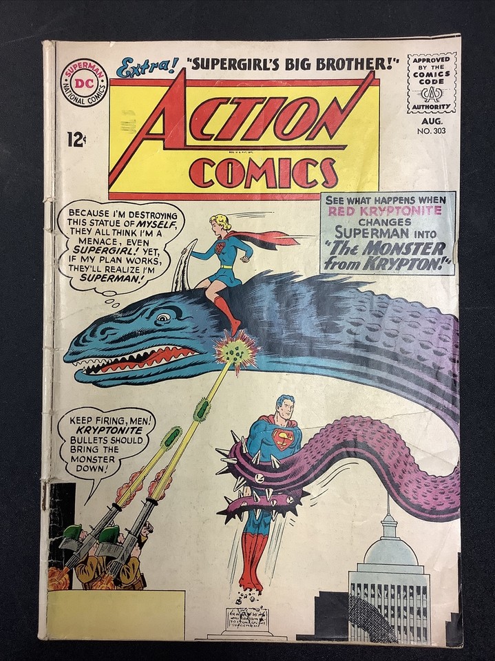 ACTION COMICS #303 336 SILVER AGE SUPERMAN COMIC BOOK LOT EARLY ...