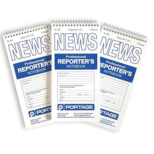 3 Pack Reporter's Notebook Spiral Notepad for Reporters Journalists ...