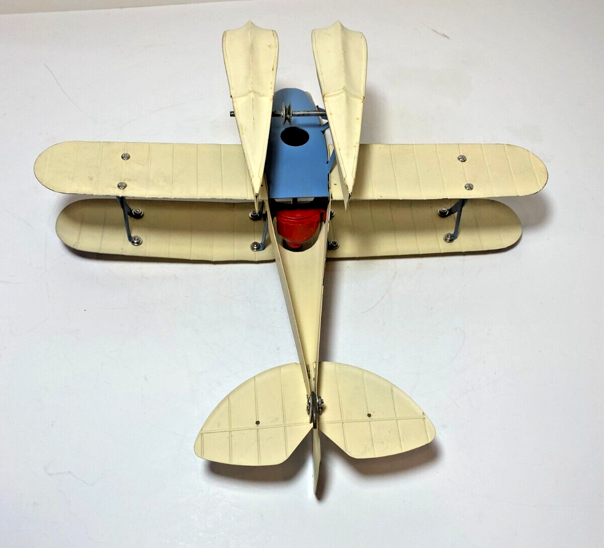 Meccano Aeroplane TinTin Litho Toy Sea Plane / Biplane w/ Pilot ...