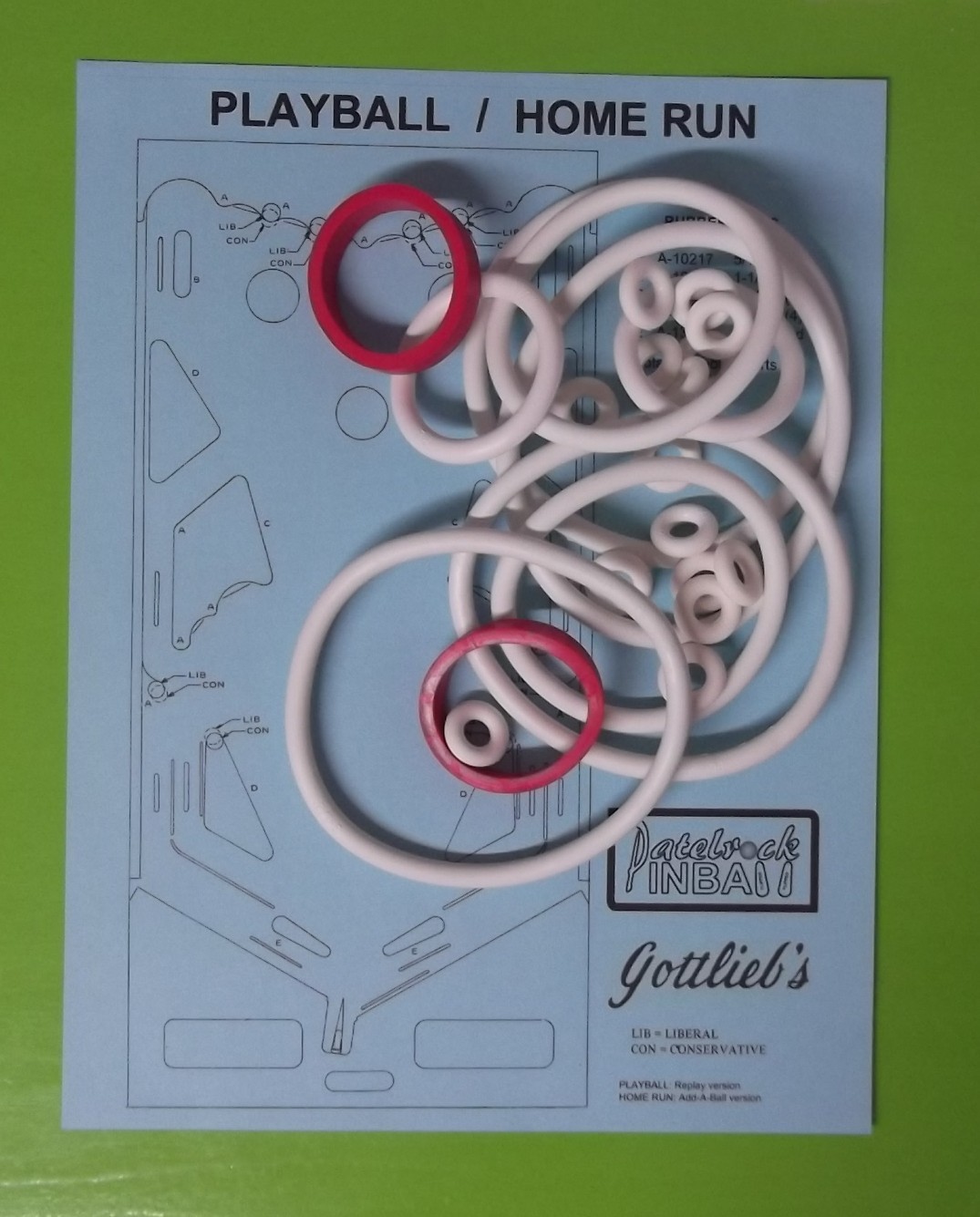 1971 Gottlieb Playball / Home Run Pinball Machine Rubber Ring Kit | eBay