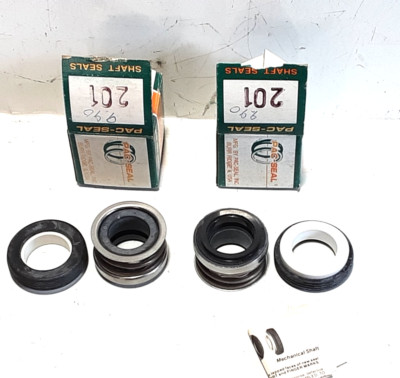 Set of Two 2 Pac Seal Shaft Seals 201 New Old Stock | eBay