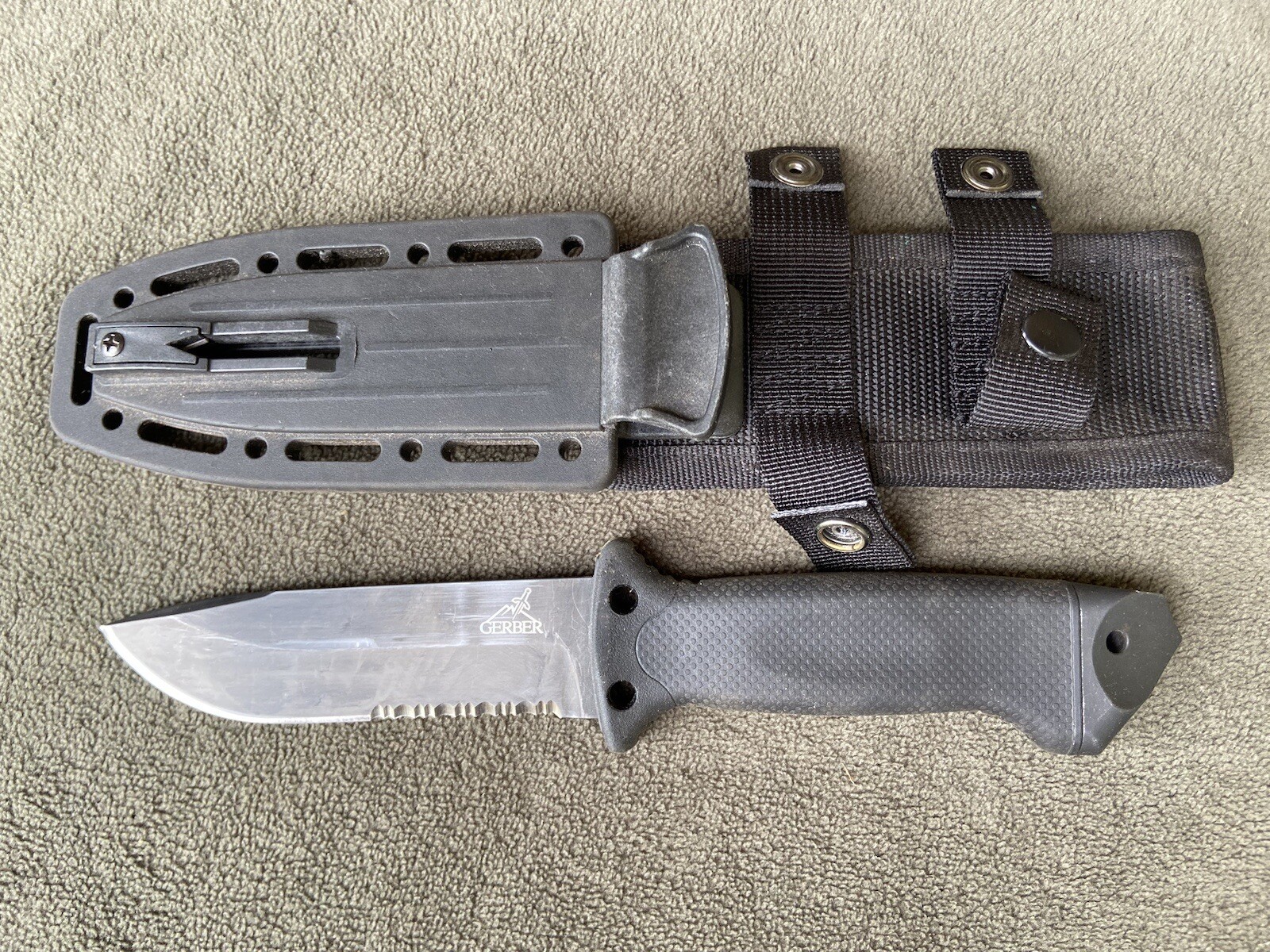 GERBER USA LMF II INFANTRY TACTICAL COMBAT FIGHTING SURVIVAL KNIFE W ...