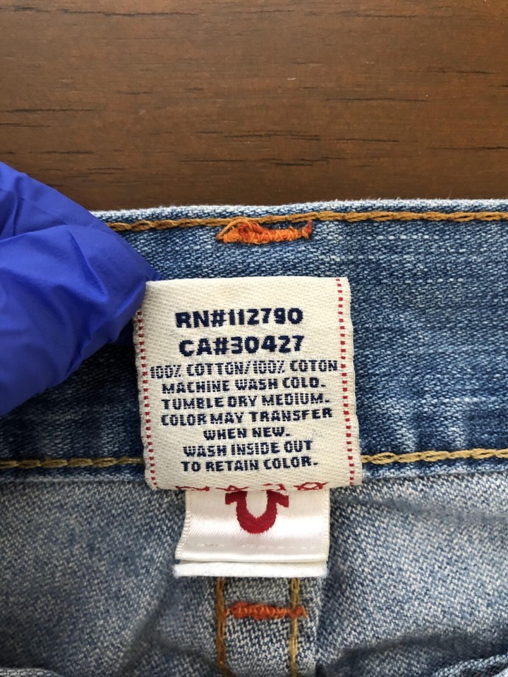 True Religion Jeans Men 29x30 (Tag 29x33) Joey Twisted Flare USA Made ...