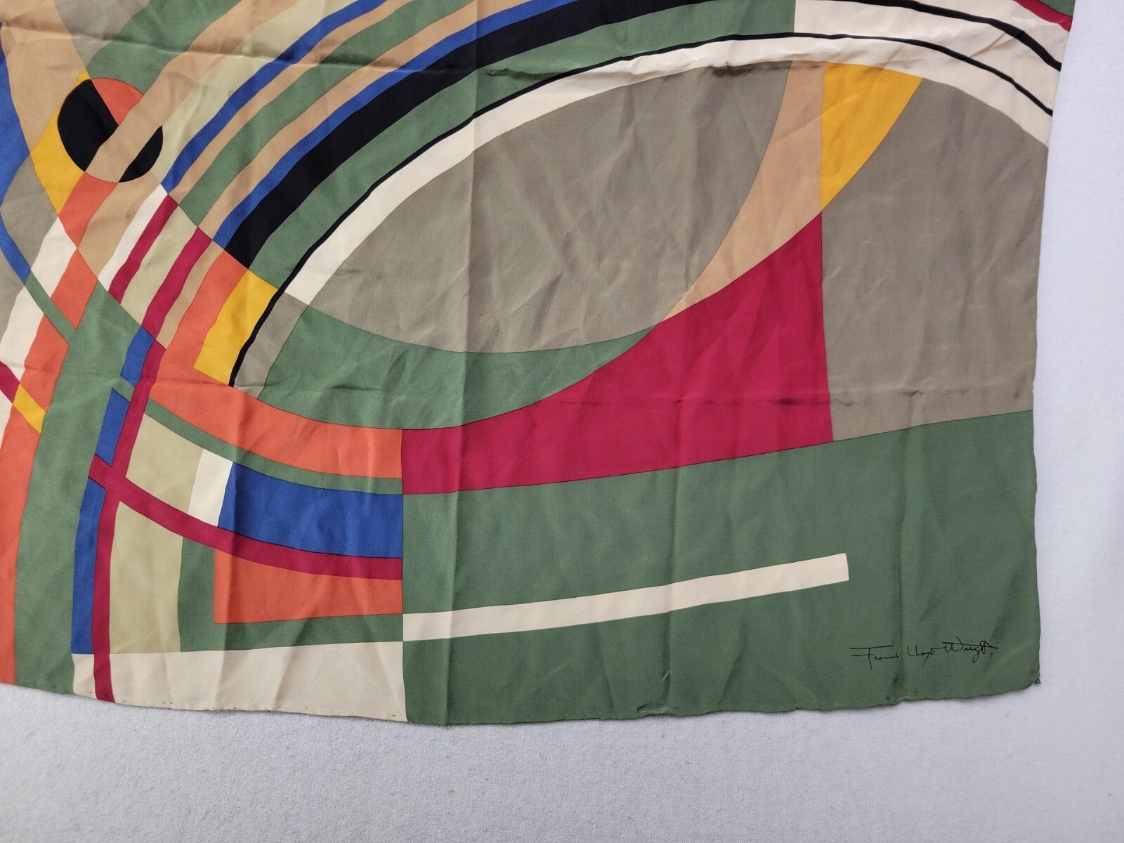 Frank Lloyd Wright Square Silk Scarf MCM MOMA Museum … - Gem