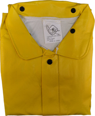 3 Piece Heavy Duty Waterproof Ribbed Lined PVC RAIN SUIT Jacket Hood ...