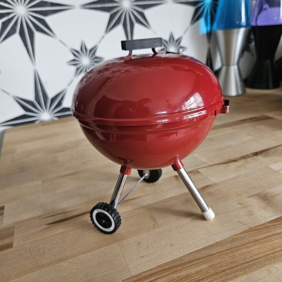 Decorative Toy Weber Red Grill BBQ Mini Original Kettle Charcoal Smoker ...