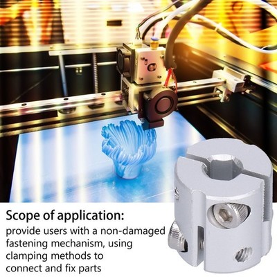 2pcs Shaft Coupler Aluminum Alloy Hex Hole High Load Flexible Shaft ...