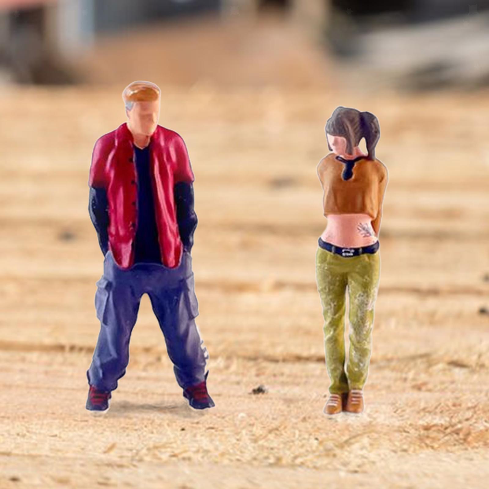 1/64 People Figures Miniature Boys Girls Model Collection Tiny People ...