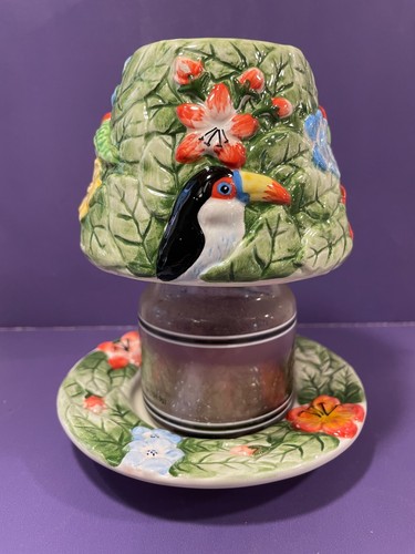 Yankee Candle Toucan Bird Parrot Tropical Floral Candle Jar Shade ...