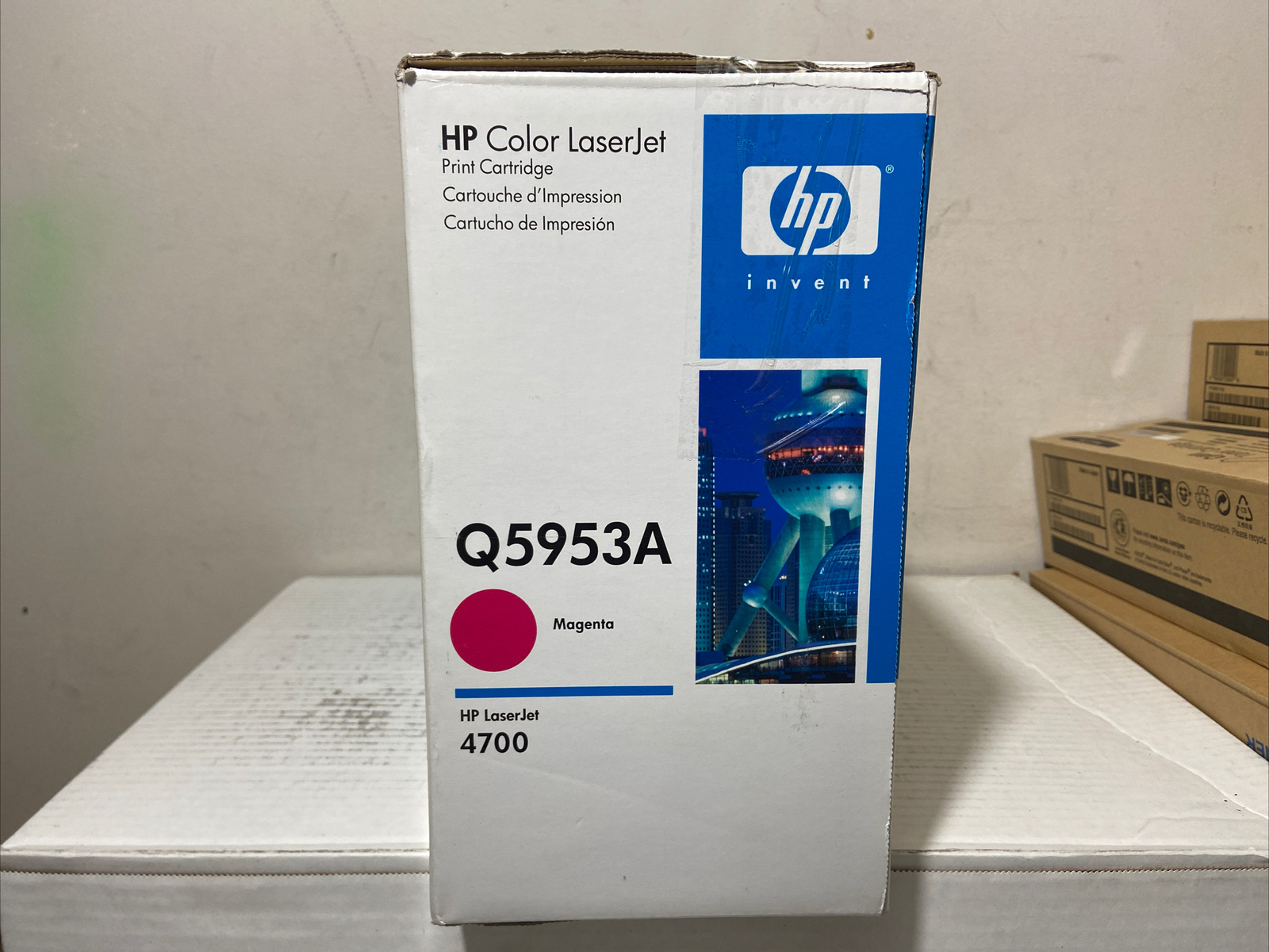 OPEN BOX Genuine hp Q5953A (643A) Magenta Print Cartridge LaserJet 4700 ...