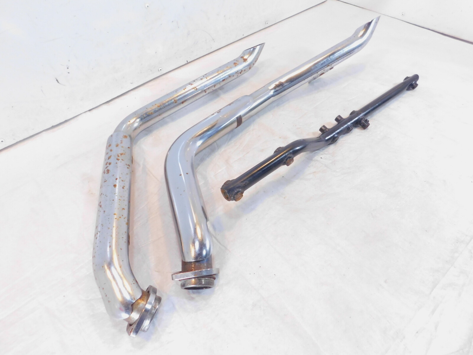 01 2001 Indian Gilroy Scout Chrome Front & Rear Exhaust Header Pipe ...