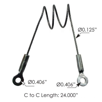 Hood Restraint Cable for Freightliner Part# A1713830004 - HLK2634 | eBay