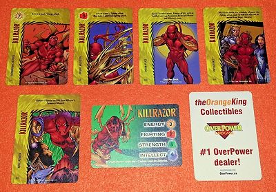 Marvel OVERPOWER Image Killrazor set character 5 spec Inner Peace no ...