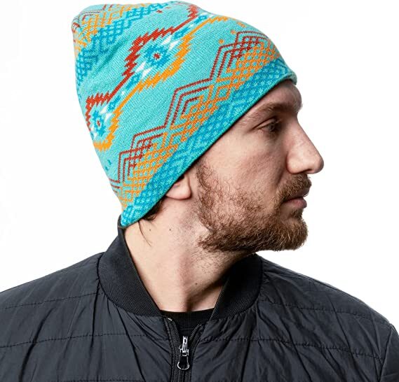 Native American Indian Navajo Print Knit Beanie Hat-173 | eBay