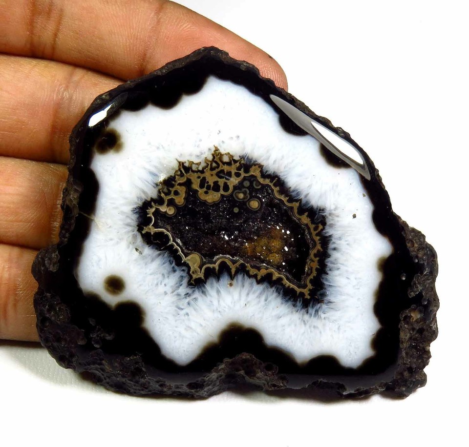 Natural Geode Slice Agate Gems Slice 75-417 Cts Smooth Polished ...