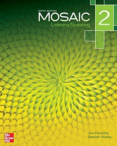 MOSAIC LEVEL 2 LISTENING/SPEAKING STUDENT BOOK By Jami Hanreddy ...