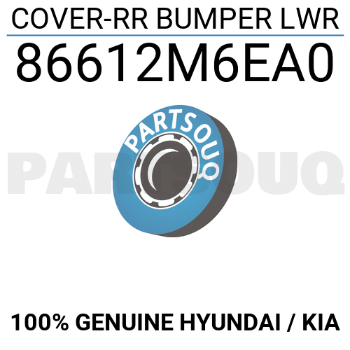 86612M6EA0 Genuine Hyundai / KIA COVER-RR BUMPER LWR | eBay