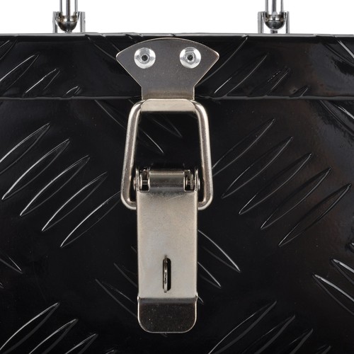 16"X7.5"X10" Aluminum Small Tool Box Car Trunk Tool Box Storage Black ...