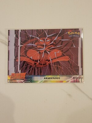 Pokemon Topps AWAKENINGS #2 Mewtwo Strikes Back Pokemon Card Blue Logo ...