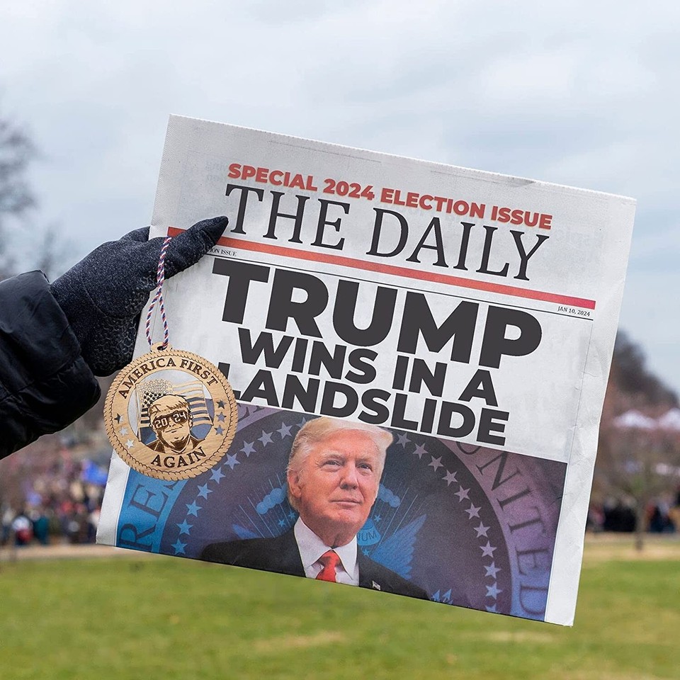 Donald Trump MAGA Christmas Ornament America First Patriotic Made in ...