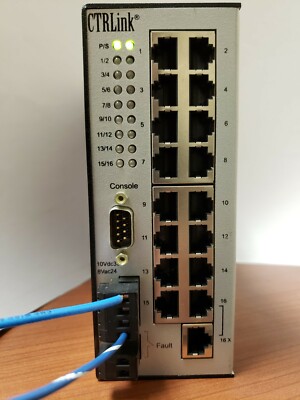 CTRLink 24VDC 16-Port 10/100Mbps Unmanaged Ethernet Switch | eBay