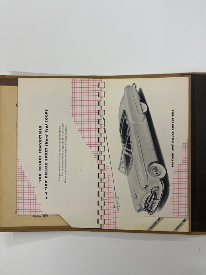 1951 Packard Motor Car Executive Sales Portfolio Automobile Book | eBay