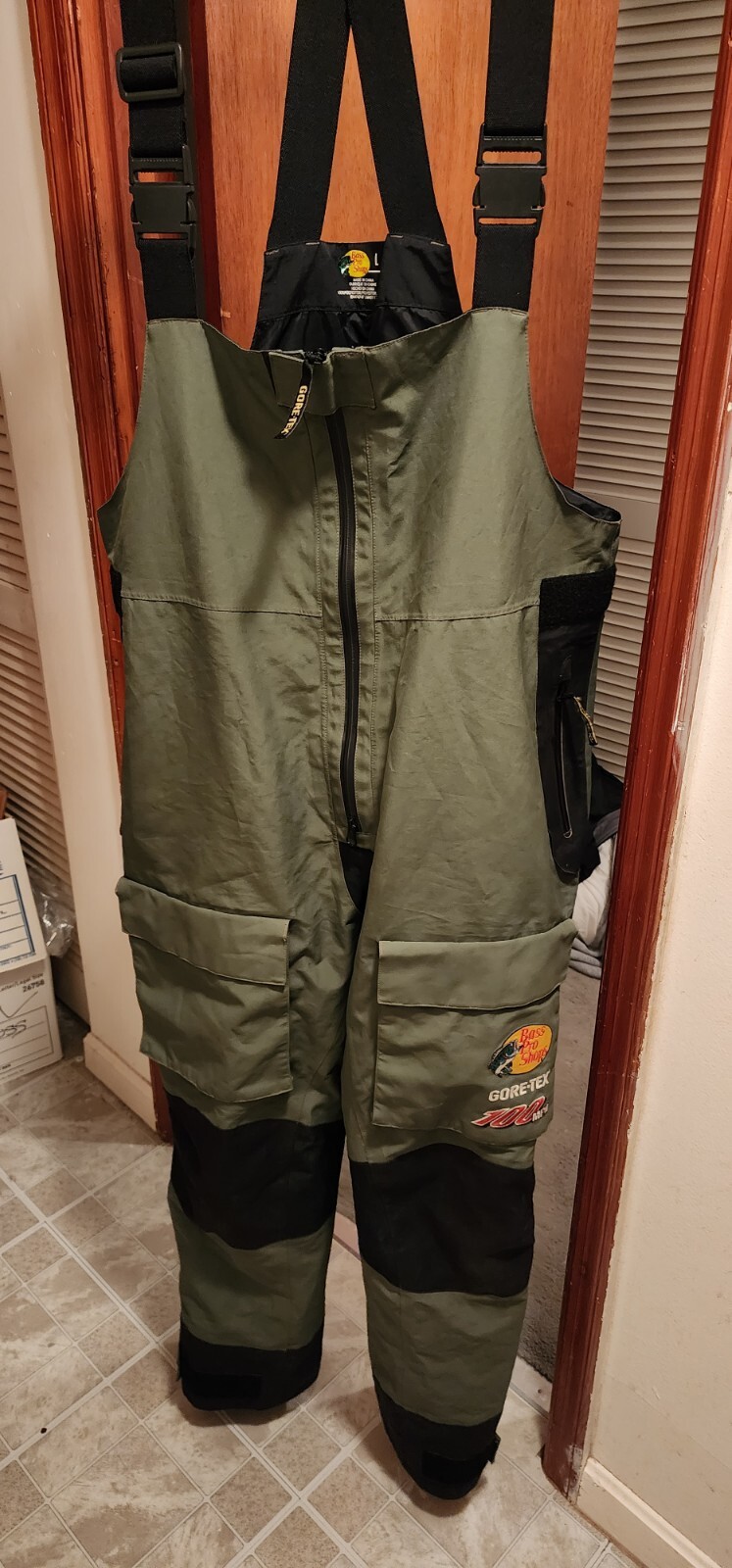 BASS PRO SHOPS GREEN 100MPH GORE-TEX RAIN BIBS MEN'S SIZE LARGE | eBay