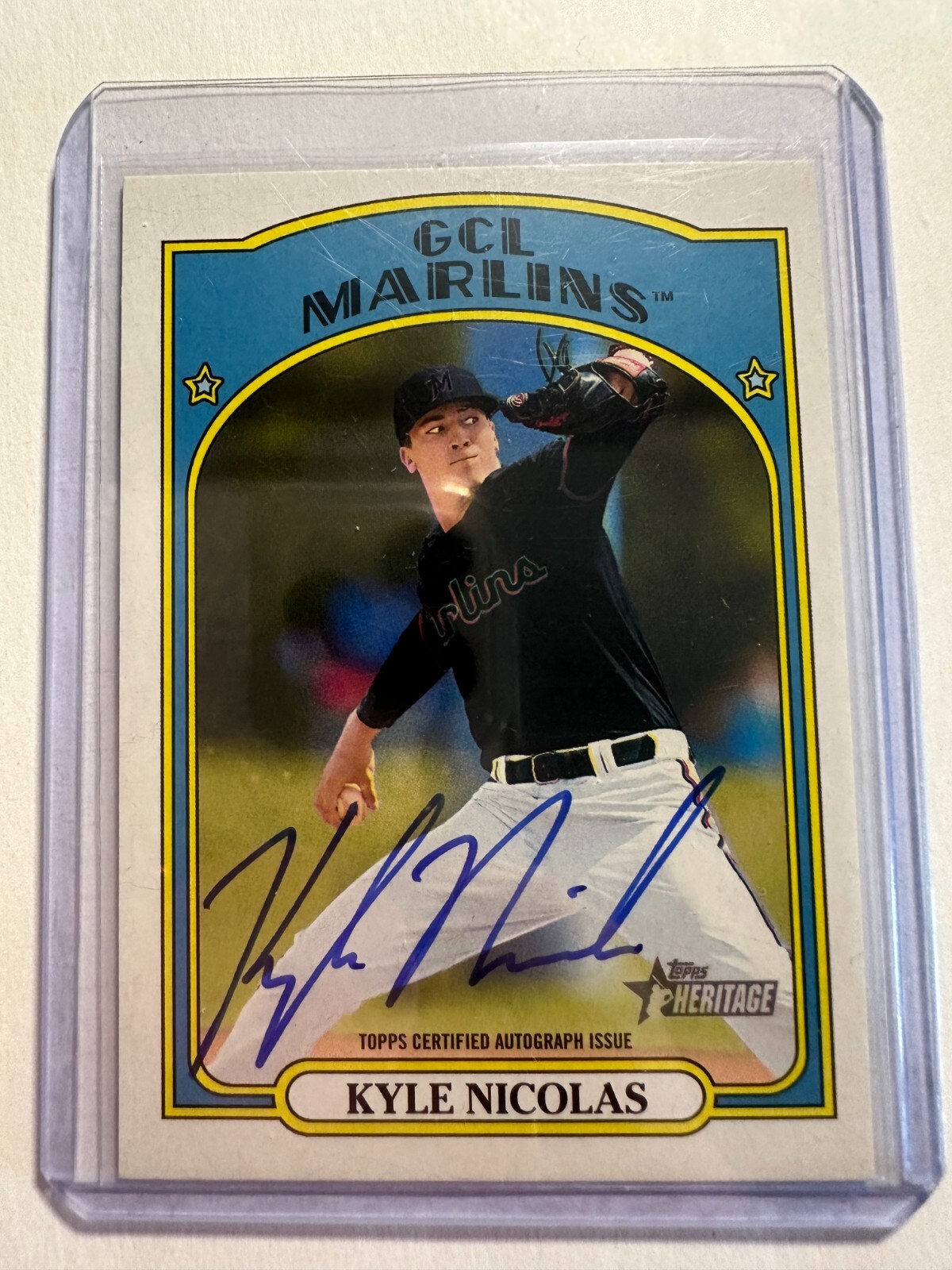 K30,943 - 2021 Topps Heritage Minors Real One Autographs #ROAKN Kyle ...