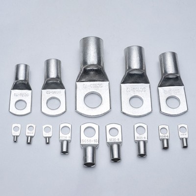 Tinned Copper SC Type Lugs Ring Cable Connector Kit Wire Nose Terminal ...