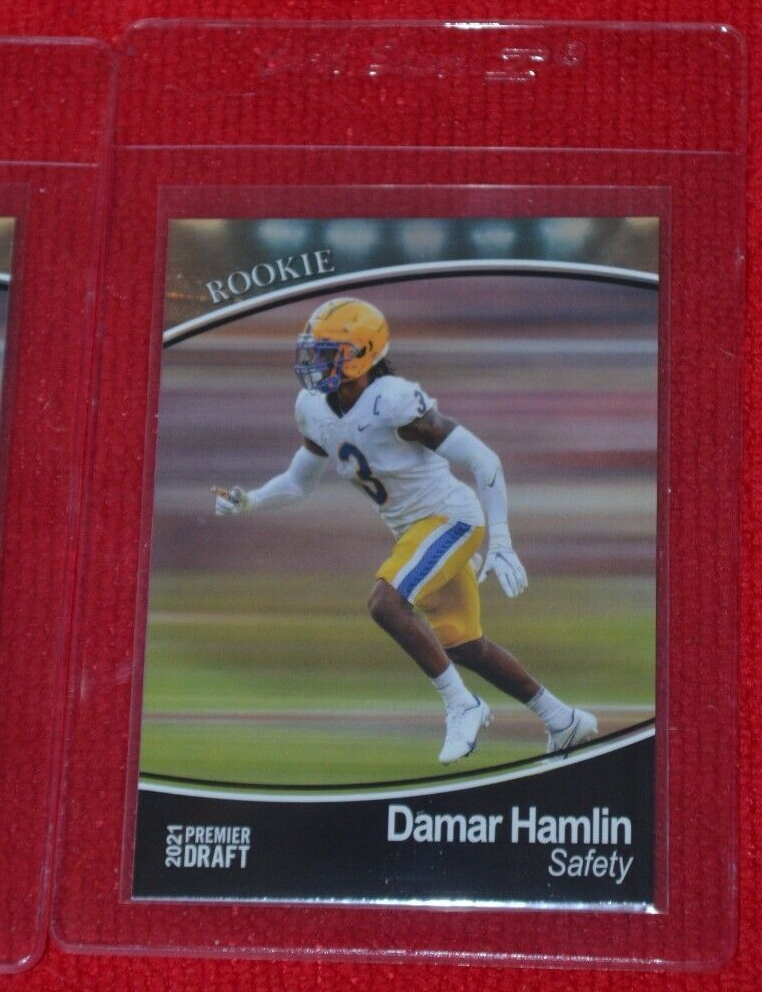 3 Lot DAMAR HAMLIN RC 2021 Sage Premier Draft #118 - Pitt / Buffalo ...