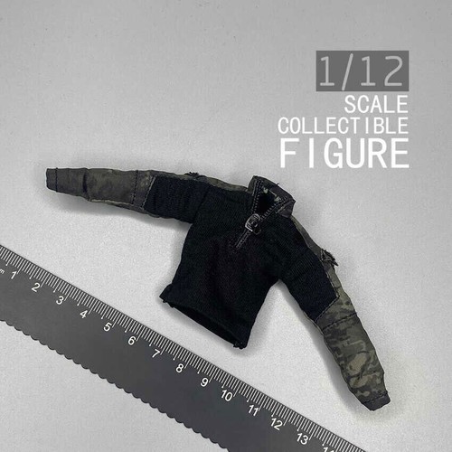 1/12 Scale Male Black Special Forces Top Model For 6'' Action Figure ...