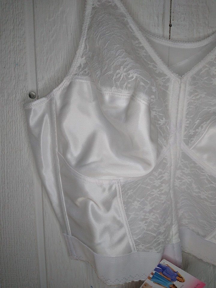 Exquisite Form Front Closure Original Longline Posture Bra 44DD White ...