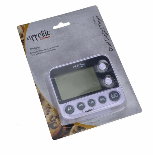 NEW APPETITO 100 HOUR DIGITAL TIMER Alarm Cooking Sport Kitchen Magnet ...
