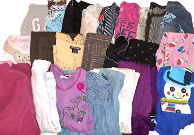 HUGE LOT Girls Clothes 10 12 Gap Gymboree Boutique dresses fall winter ...