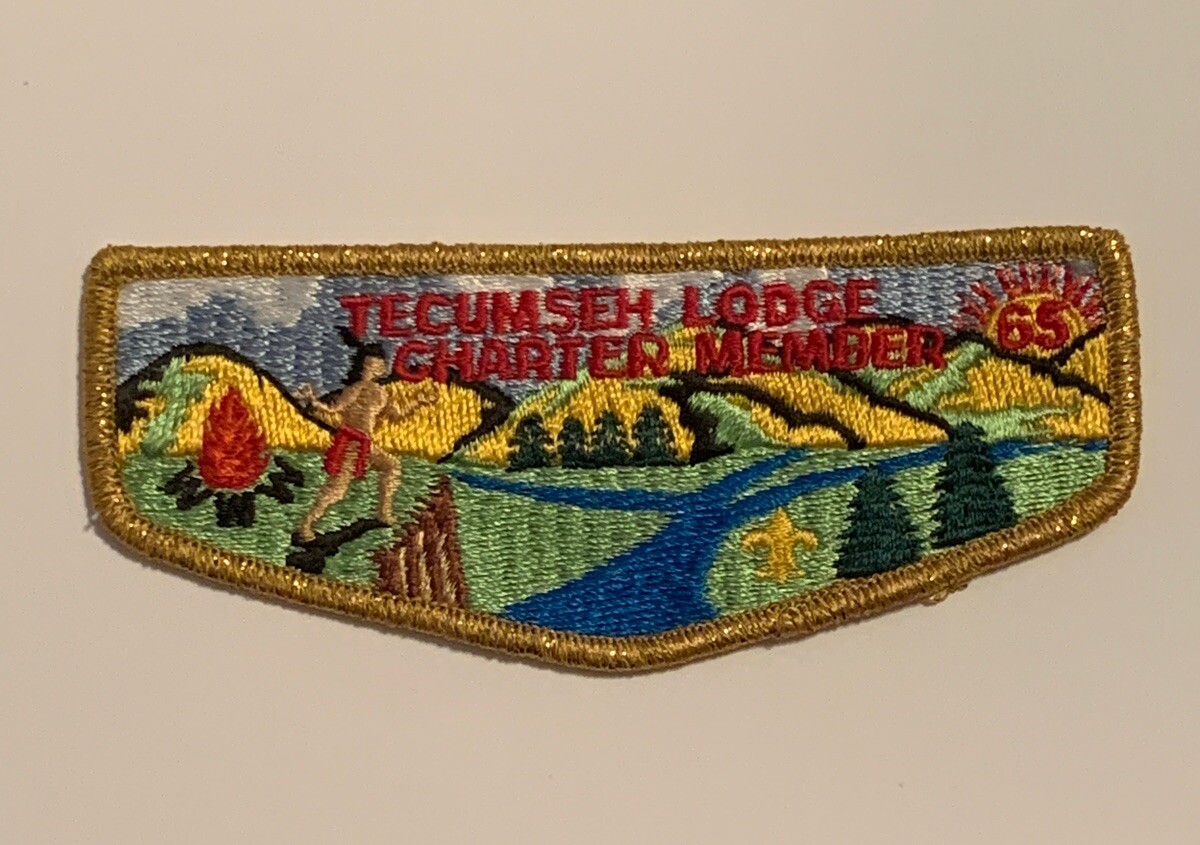 Order of the Arrow Lodge 65 Tecumseh FIRST FLAP Mint | eBay