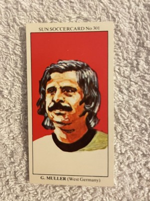 the sun soccer card gerd muller 1979 | eBay