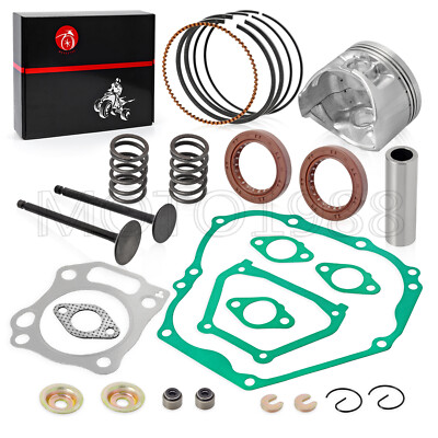 Engine Top End Rebuild Kit +0.25 Piston Valve For YAMAHA Golf Cart G16 ...