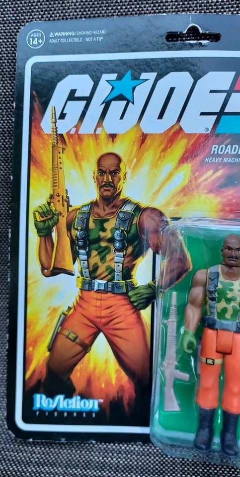 New Roadblock G.I. Joe Super 7 ReAction Action Figure 3.75in | eBay