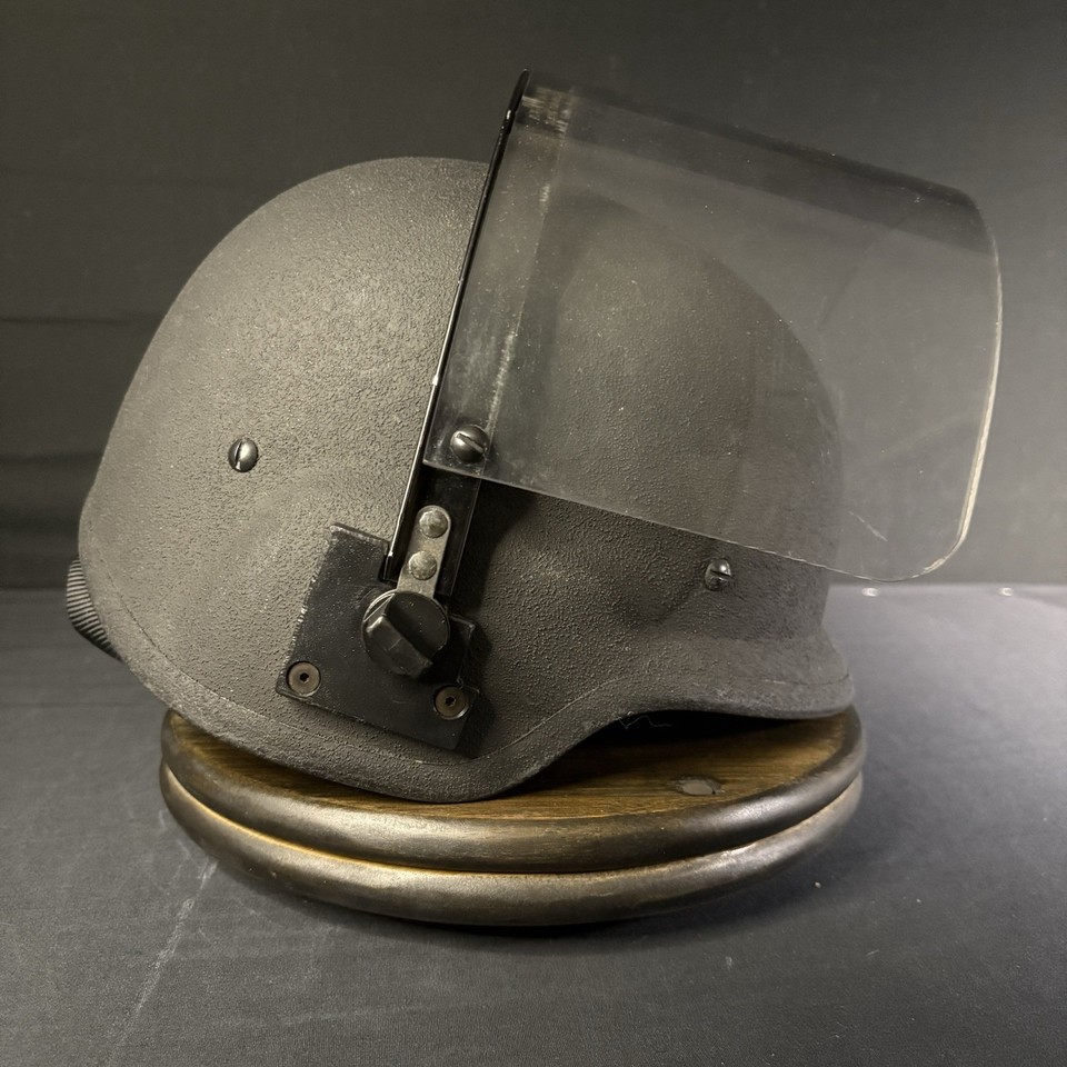 Ballistic IIIA (3A) Helmet w/ Removable Face Shield USA Made Large ...