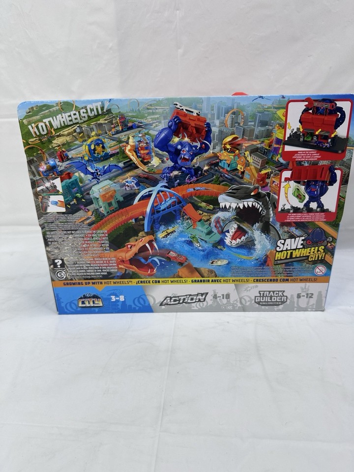 Hot Wheels Gorilla Rage Attack City Robo Beasts Pack Set Build Comes ...