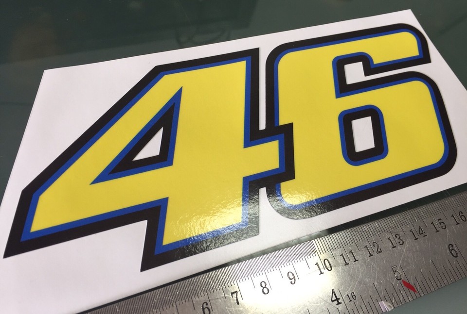 Rossi Number 46 Sticker Decal (200mm x 80mm) | eBay