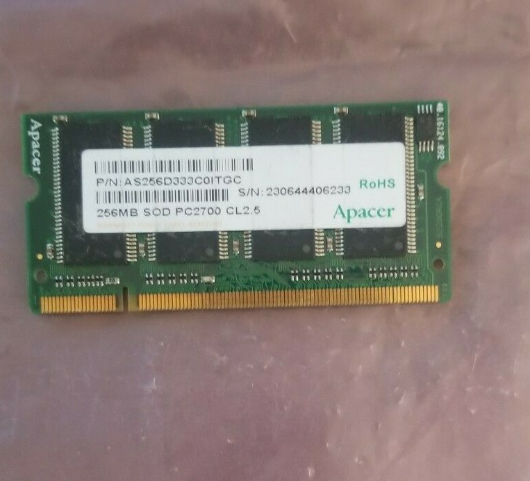 256MB DDR 333 PC2700 DDR-333MHZ 200PIN SODIMM NON-ECC 16X16 8CHIPS | eBay