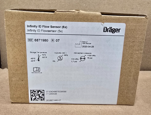 Drager Infinity ID Flow Sensor ABS Ref # 6871980 5/PACK Brand-New ...