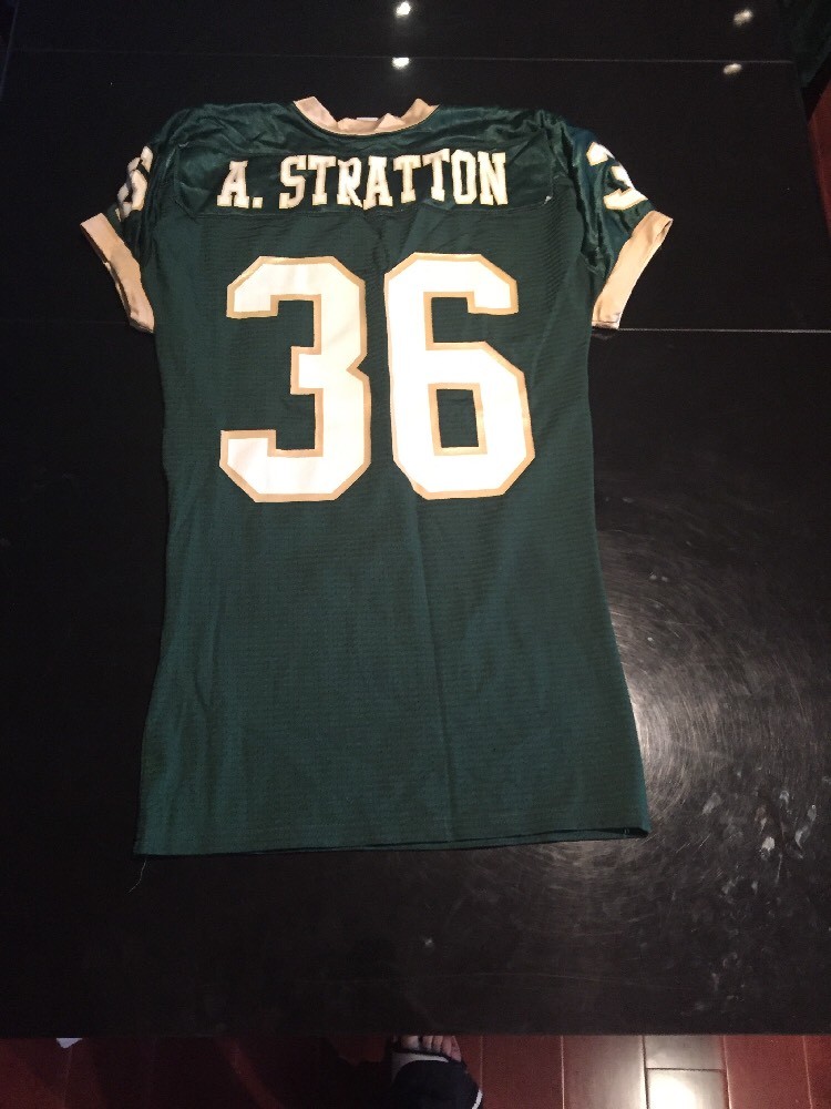 Game Worn Used Colorado State Rams Football Jersey #36 Size L Stratton ...