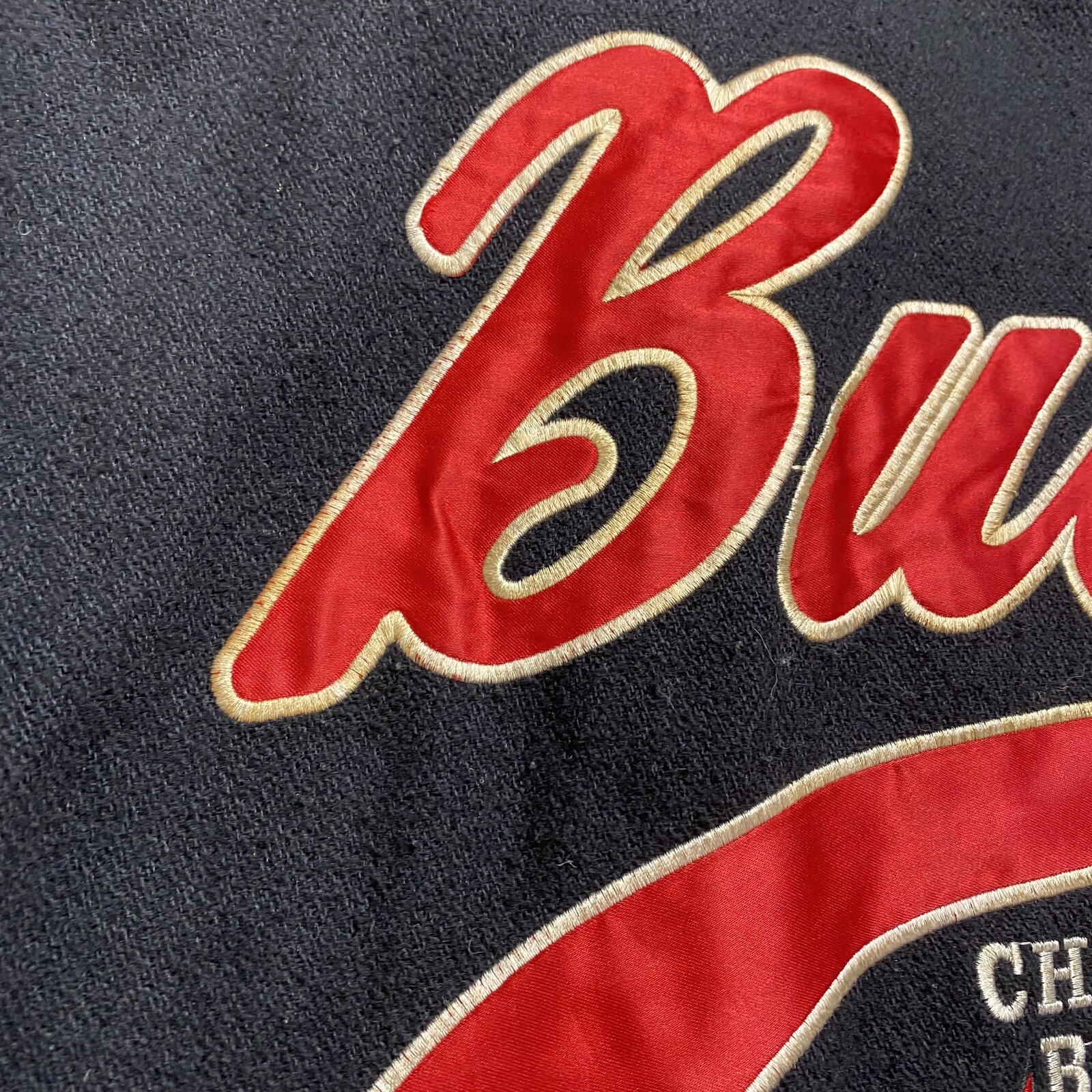 RARE VINTAGE CHICAGO BULLS 90s Wool Varsity Logo Athl… - Gem