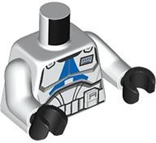 Genuine Lego 501st Captain Vaughn Clone Minifigure Torso -75359 | eBay