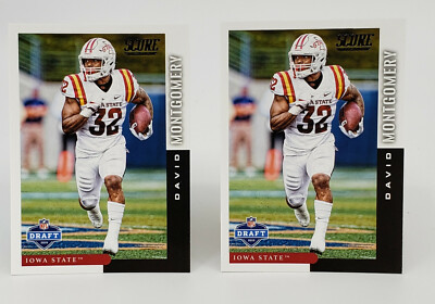 David Montgomery DFT-21 Score 2019 Rookie LOT (2) ~ Mint | eBay