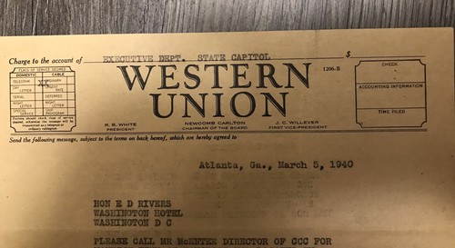 WWII WW2 World War 2 Era Civilian Conservation Corps CCC Telegraph ...