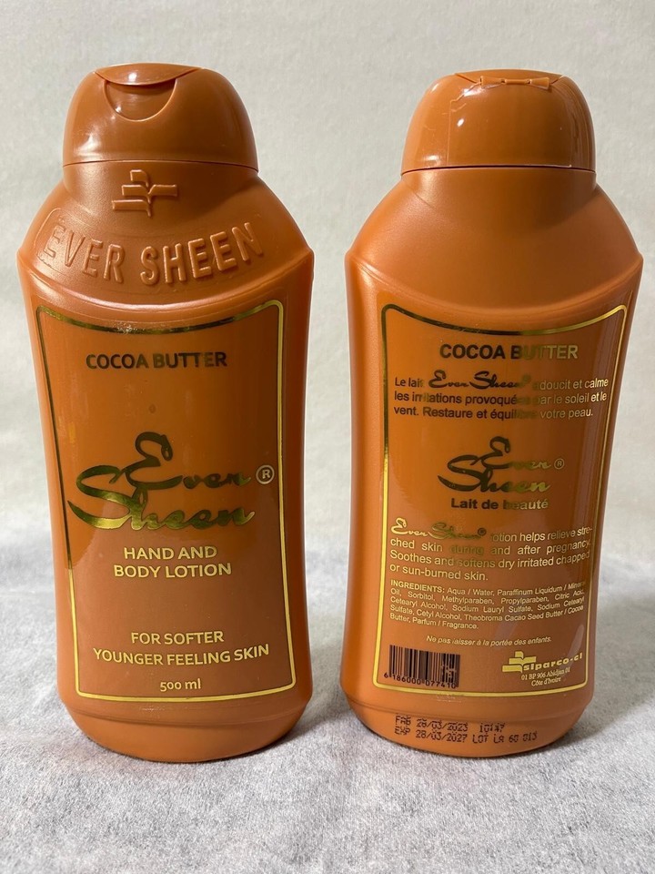 Ever Sheen Cocoa Butter Hand & Body lotion 500ml | eBay