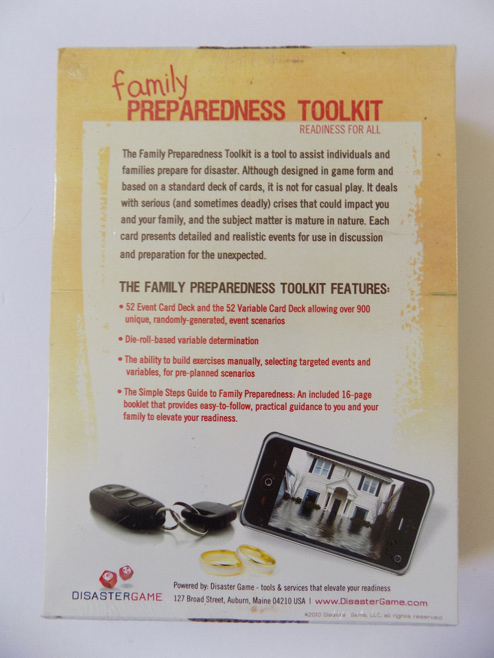 NEW Family Preparedness Toolkit Disaster Game | eBay